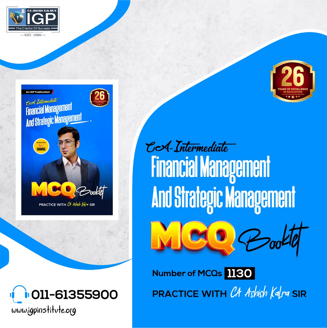 CA Inter - FM SM MCQ Booklet Book New Syllabus-FM-SM- CA Ashish Kalra